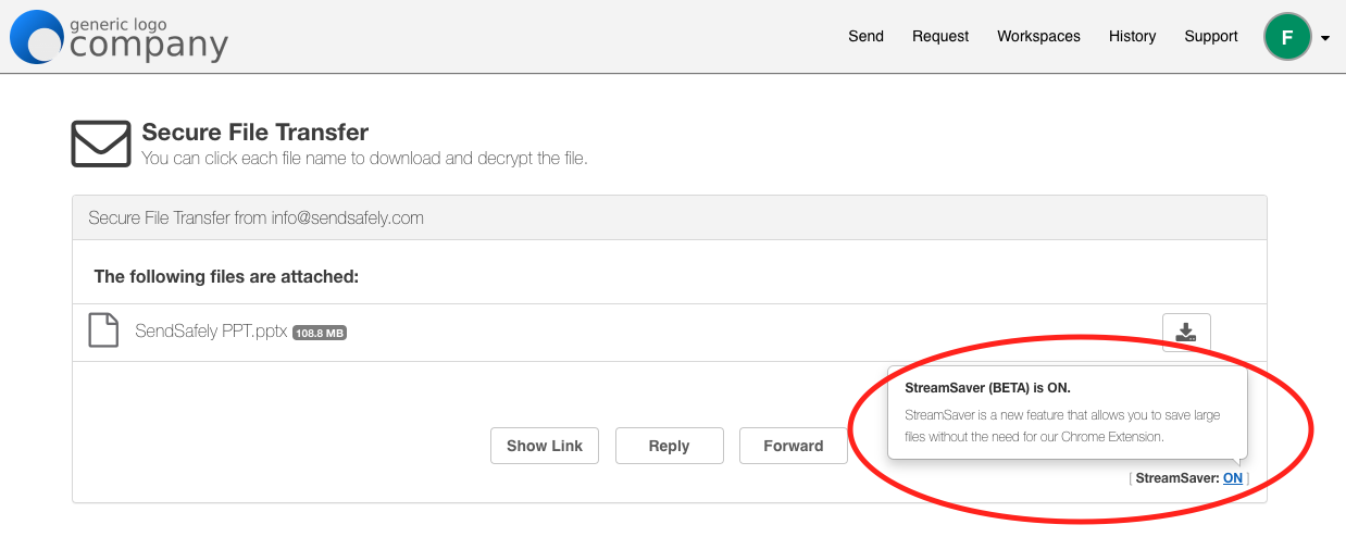 Use StreamSaver to speed up large file downloads